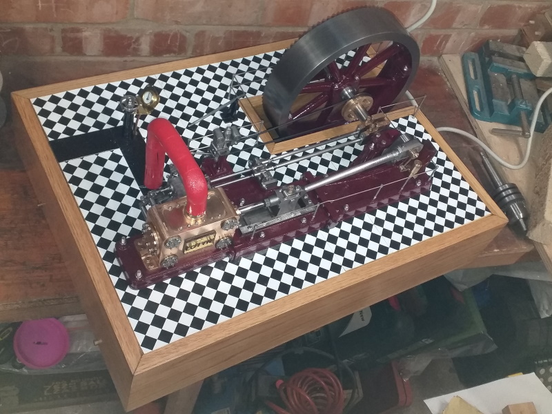 Corliss valved steam engine